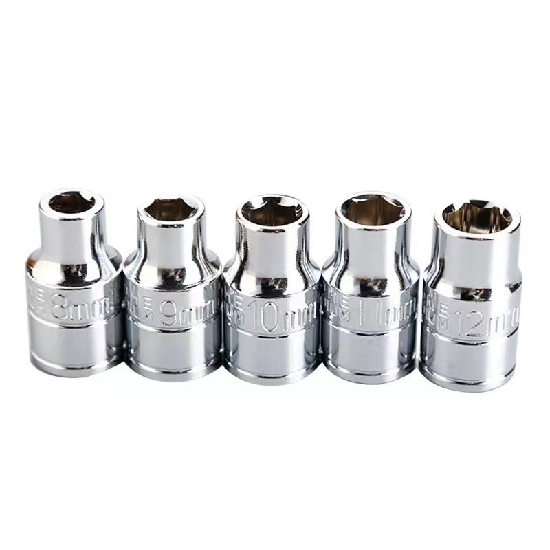 3/8" Drive Metric Standard Chrome Socket – 6-Point Cr-V